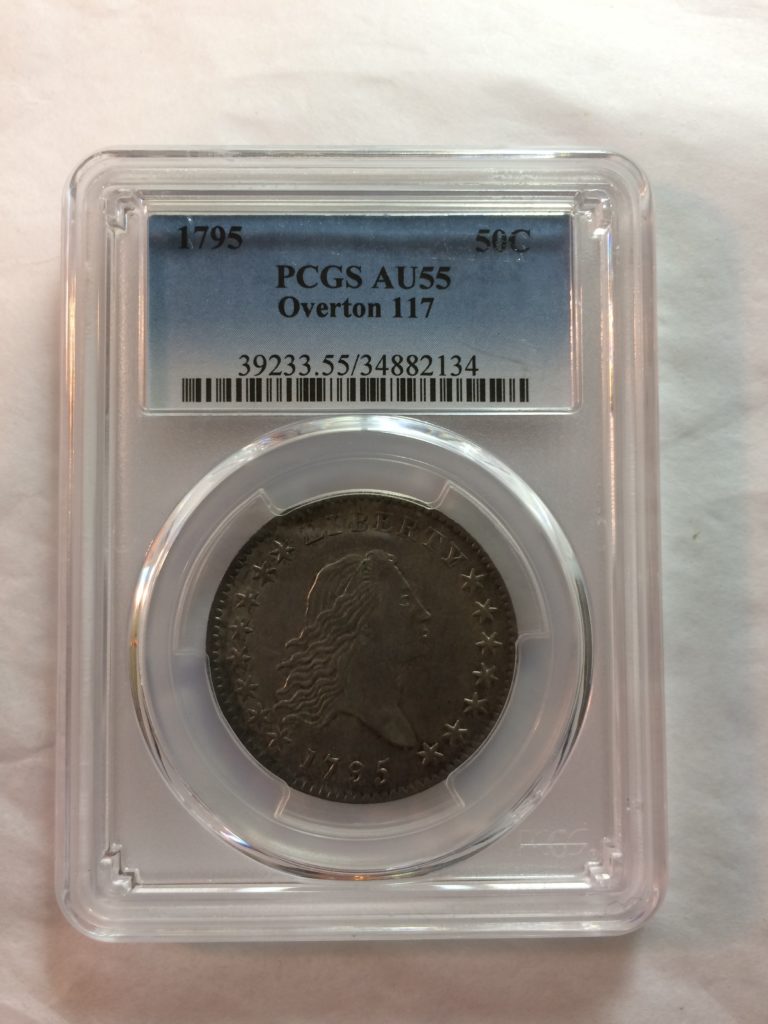 Z 1795 50C PCGS AU55 Sold | Lamb Silver