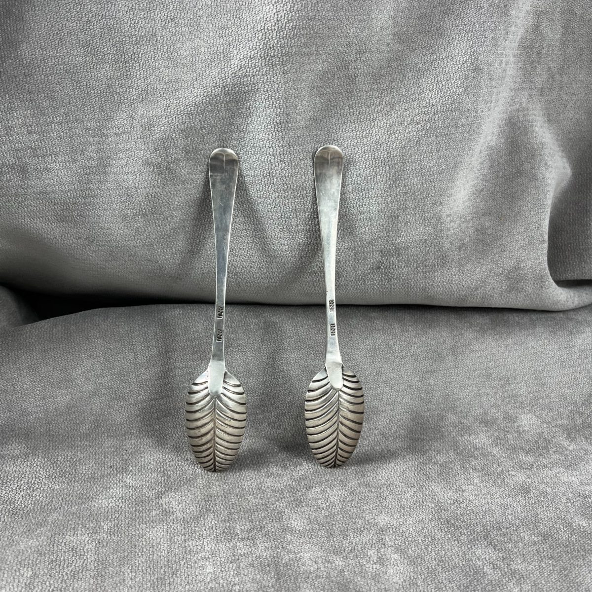 I and N Richardson fancy teaspoons | Lamb Silver